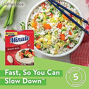 Minute White Rice, Instant White Rice for Quick Dinner Meals, 72-Ounce Box