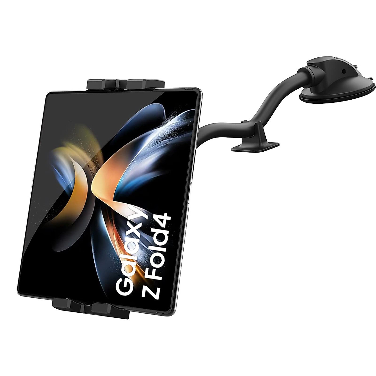 Charchendo Car Dashboard Phone Mount for Samsung Galaxy Z Fold, Windshield Tablet Holder with Suction Cup Compatible with Samsung Galaxy Z Flip 3 4, Z Fold 3 4, iPad Pro Air Mini and 4-12.9'' Devices