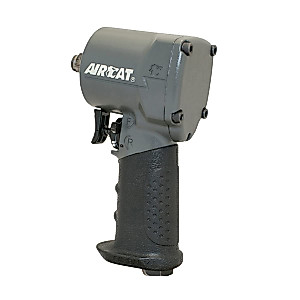 AIRCAT Pneumatic Tools 1077-TH: Stubby Impact Wrench 700 ft-lbs - 3/8-Inch