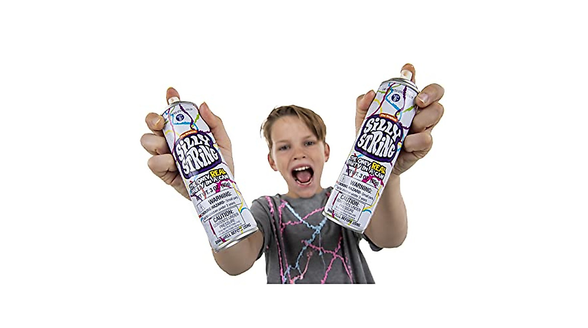 The Original Silly String Party Pack - 12 Colors, Non-Flammable Fun