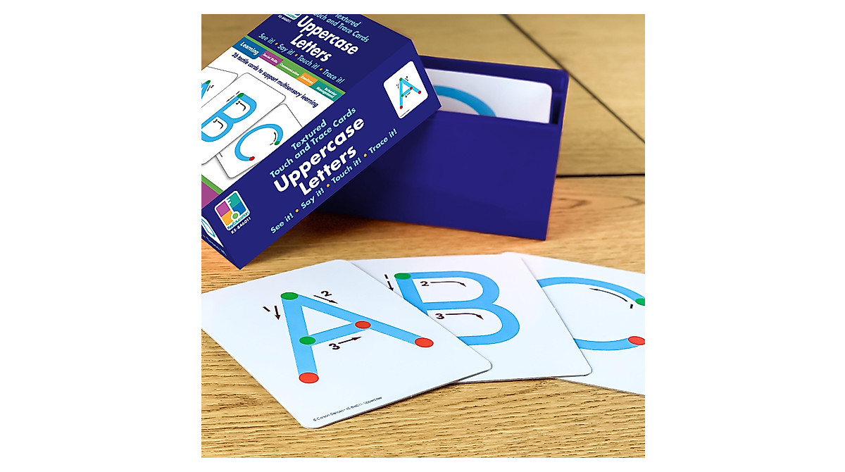 Key Education Uppercase Letters: Textured Alphabet Cards for Early Literacy