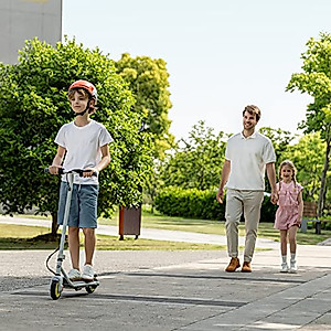 Segway Ninebot eKickScooter ZING C8, Electric Kick Scooter for Kids, Teens, Boys and Girls, Lightweight and Foldable, Light Grey & Yellow