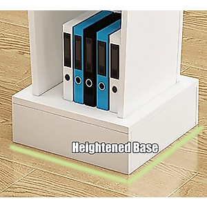 EESHHA Lectern Portable Lecterns Spacious Drawer Podium Stand High Density Board Teacher Podiums with Open Storage Simple Standing Lectern