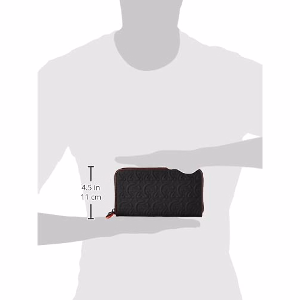 Salvatore Ferragamo 660965-751831 Women's Long Wallet, NeroCandy Apple