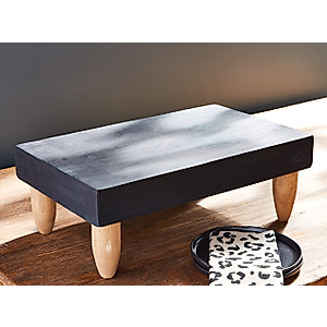 Mud Pie Black Footed Serving Board, 12 1/2" X 20 1/4"