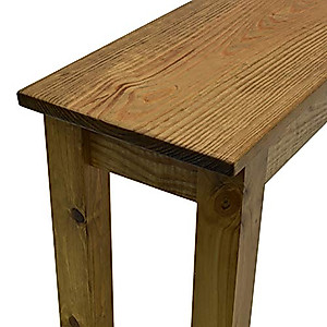 Golden Oak Farmhouse Bench