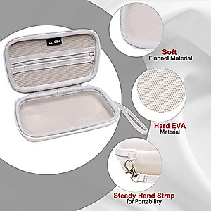 LTGEM EVA Hard Case for Razer Kishi V2 Mobile Gaming Controller - Travel Protective Carrying Storage Bag (White)