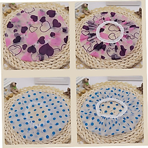 10pcs Shower Hat for Bath Visor for Bath Cap Hair Head Cover Satin Bonnet Wrap Shower Cap Hair Protective Caps Bath Hat Bathing Cap Take a Bath