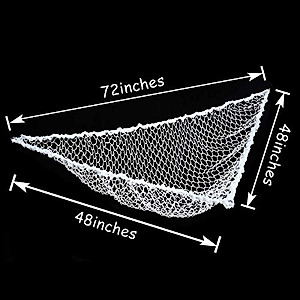 Hammock Mesh Toy Net Stuffed Animal Hammock Mesh Toys Net for Kids Jumbo Large Storage Mesh Net for Pet Corner Animal Hammock Stuffed Animals Wall Hanging Organizer (White)