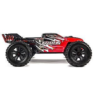ARRMA RC Truck 1/8 KRATON 6S V5 4WD BLX Speed Monster RC Truck with Spektrum Firma RTR (Transmitter and Receiver Included, Batteries and Charger Required), Red, ARA8608V5T1
