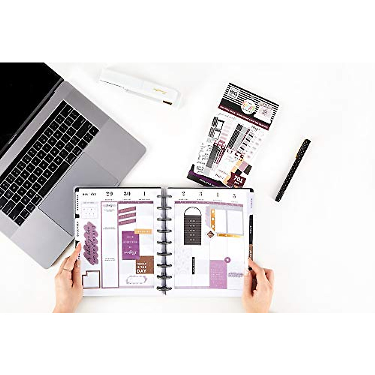 The Happy Planner Sticker Value Pack - Planner Accessories - Girls With Goals Theme - Multi-Color - Great for Planning & Organizing - 30 Sheets, 701 Stickers