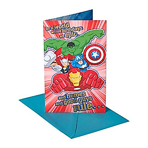 American Greetings Birthday Card for Boy (Avengers)