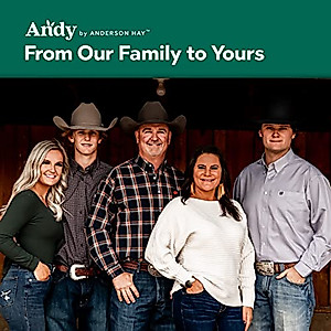 Andy Organic Timothy Hay Andy-Pak Feeder Box, 4 Pack 1.5 Lb Boxes, 1st Cutting Rabbit Food, Premium Hamster, Chinchilla, Gerbil, & Guinea Pig Food, Small Animal Treats, 6 lbs