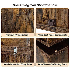 TQVAI DIY Cube Storage Organizer, Wooden Stackable Cubes Bin for Bedroom, Home and Office, 15.67W x 15.67D x 15.67H, General Cube