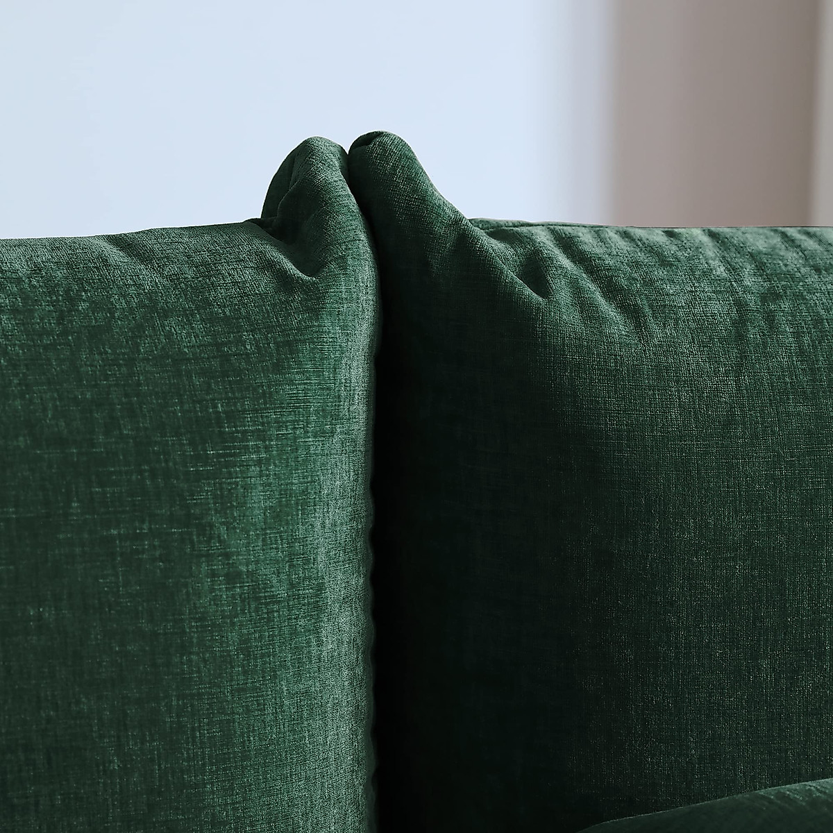 Sdorens Modern Sectional Sofa L Shaped Couch, 3-Seat Sofa with Ottoman for Living Room Apartment Office (103.9 in/Green)