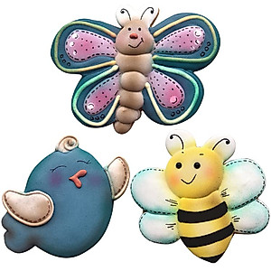 LILIAO Animal Cookie Cutter Set Kids, 3-Pc., Bird, Butterfly and Bee Biscuit Bread Cutters, Stainless Steel, by J.Cookies