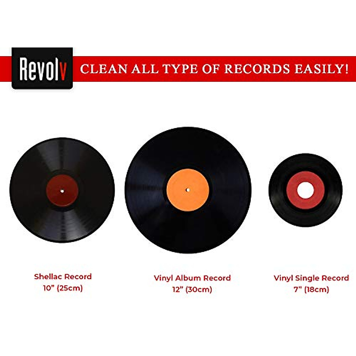 Revolv Supreme Clean Record Cleaning Fluid Solution Vinyl LP Cleaner for Record Cleaner (16 oz.)