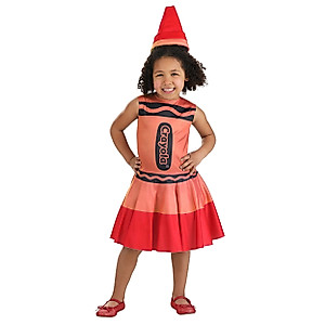Fun Costumes Crayola Red Crayon Costume Dress - Dress with Headband - Toddler