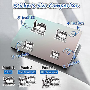 Miraki Go Away I'm Reading Sticker, Book Lover Sticker, Reading Lover Sticker, Book Club Sticker, Water Assitant Die-Cut Vinyl Bookish Decals for Laptop, Phone, Water Bottles, Kindle Sticker