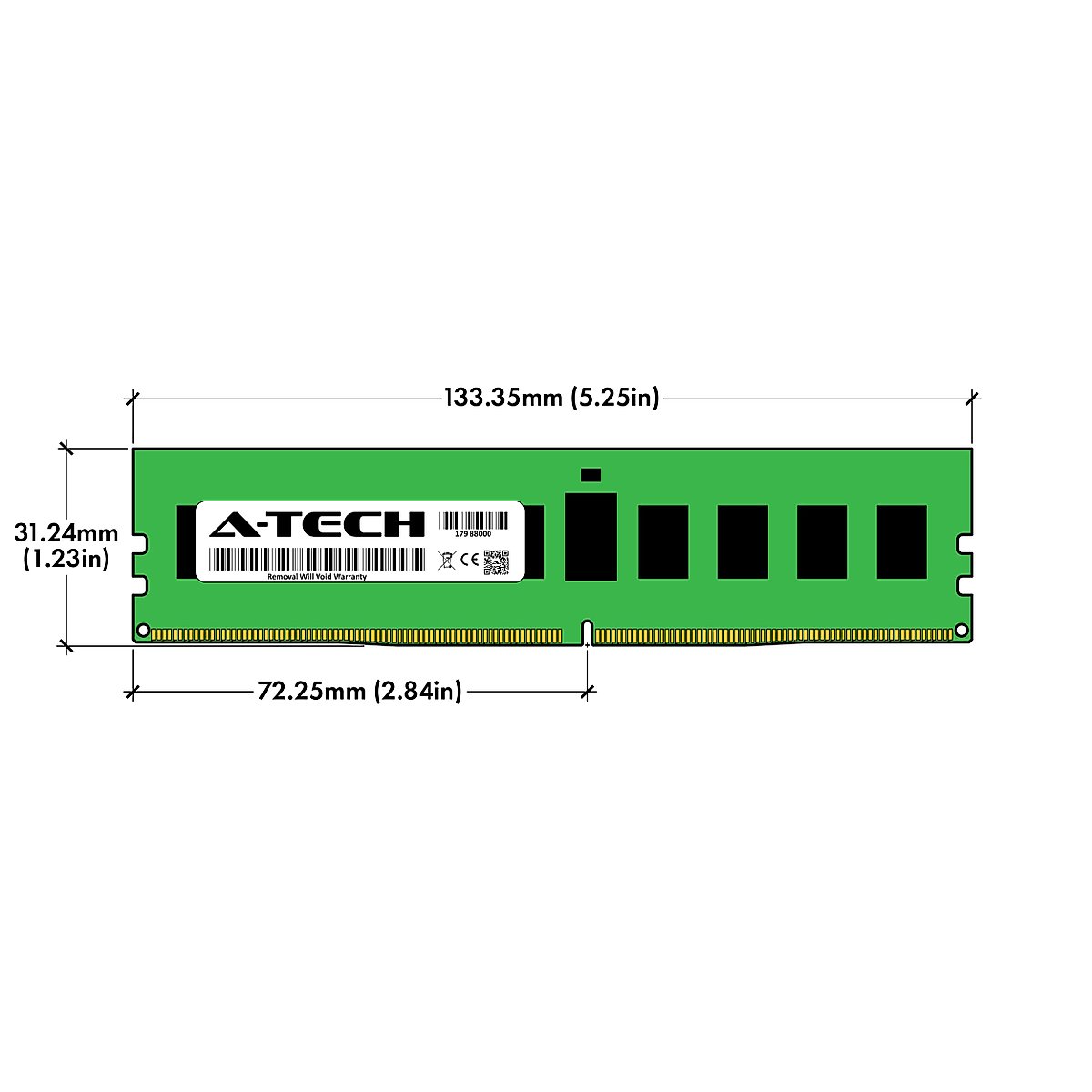 A-Tech 8GB RAM Replacement for HPE 759934-B21, 774171-001, 762200-081 | DDR4 2133MHz PC4-17000 ECC RDIMM 2Rx8 1.2V Registered DIMM 288-Pin Memory Compatible for Apollo, ProLiant Gen9 Servers