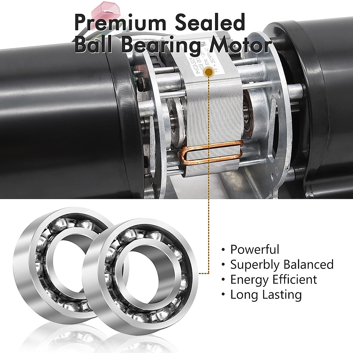 Criditpid Fireplace Blower Fan Kit for Regency Fireplace 910-157/P, Blower Motor Fan for Regency Fireplace Inserts, Hampton HI300, Osburn, Valley Comfort, Rotom R7-RB167 Wood Stove Replacement Parts