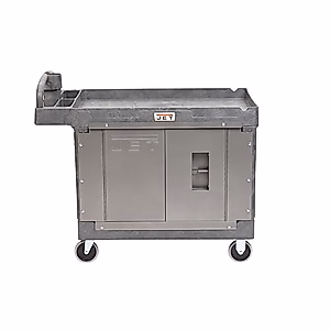 JET PUC-4325 Resin Utility Cart with JT1-125 LOAD-N-LOCK Security System