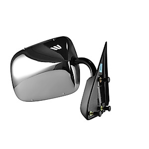 Dependable Direct Passenger Side Chrome Mirror for 88-00 C/K 1500 Chevy GMC Truck Suburban Manual Folding - Parts Link Number GM1321103