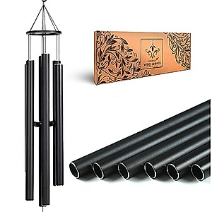 Vanquer Large Wind Chimes for Outside Deep Tone - 48'' Personalized Wind Chimes Memorial, Wind Chimes Outdoor Clearance, Memorial Wind Chimes, Sympathy Gifts, Garden Patio Yard and Home Décor