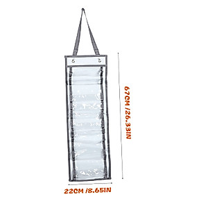 TEHAUX Roll Ribbon Storage Organizer Hanging Bag Hanging Bag Organizer Card Wall-Mounted Bracket Oxford Cloth Storage Rack Vinyl Storage Organizer Stand Bag Organizer Ribbon Holder