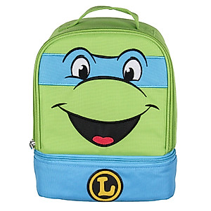 INTIMO Teenage Mutant Ninja Turtles TMNT All Turtles Dual Compartment Lunch Box - Leonardo