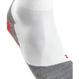 FALKE Men's RU5 Race Short Running Socks, Quarter Length, Ultralight Cushion, Athletic, Breathable Quick Dry, Nylon, White (White-Mix 2020), 6.5-8.5, 1 Pair