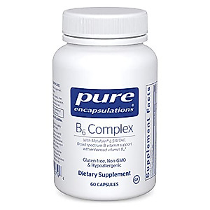 Pure Encapsulations B6 Complex | Vitamin B6 Supplement to Support Cellular, Cardiovascular, Neurological, and Psychological Health* | 60 Capsules