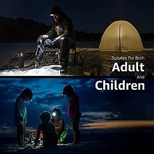 Lepro LED Headlamp Rechargeable 3 Packs - Super Bright Head Lamp with 5 Modes for Camping & Hiking Gear Essentials, IPX4 Waterproof Headlight Flashlight with Red Light, USB Cable Included