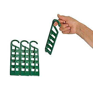 Home-X Set of 4 Space Saving Hanger Holders, Creates Extra Storage Space