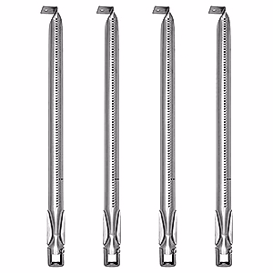 DELSbbq Tube Burner Replacement for Blackstone 36 inch Grill- B036 4-Pack Stainless Steel Straight Burner Tube, Set of 4 with Screw