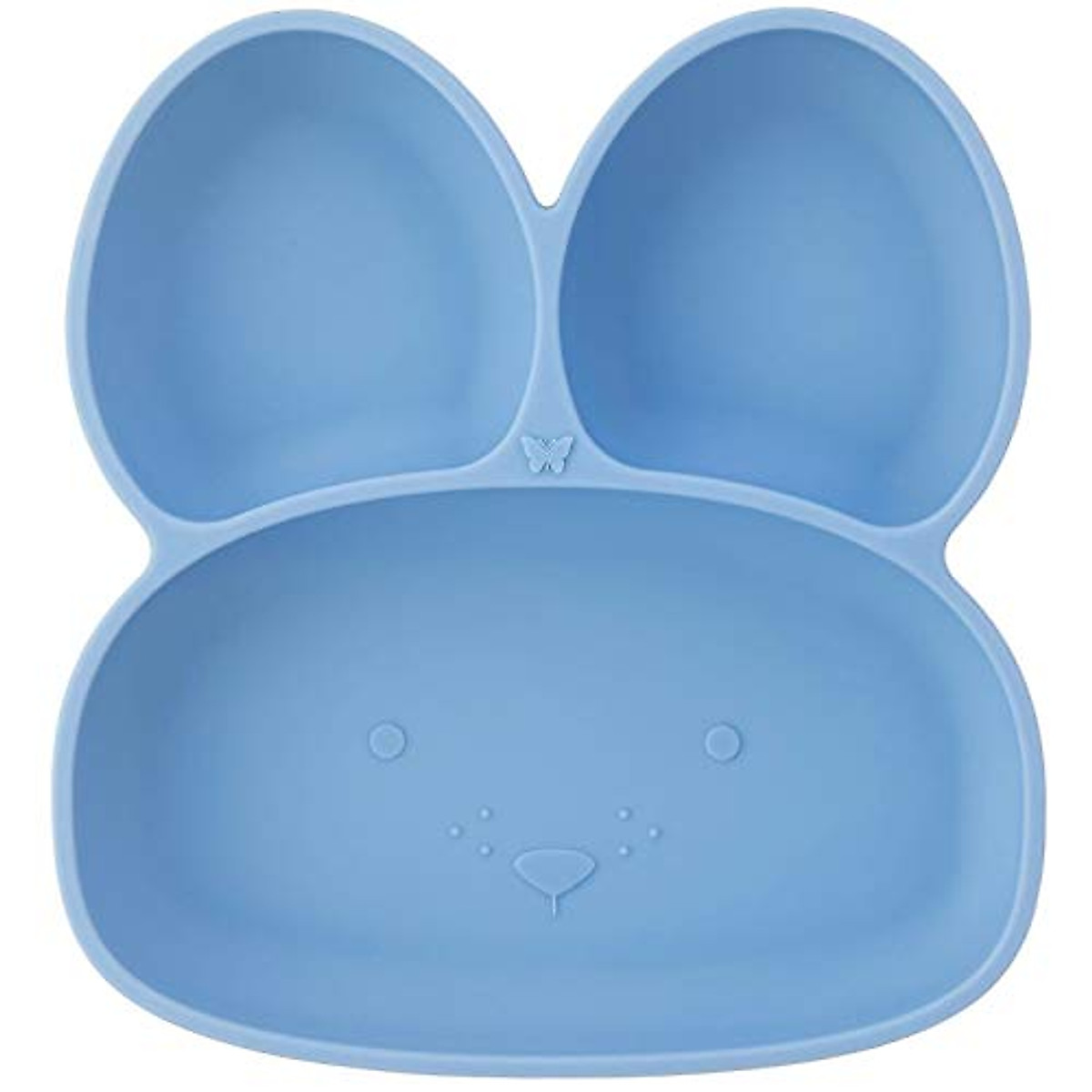 Elk and Friends Bunny Silicone Suction Plate for Babies & Toddlers | Stainless Steel Spoon | Divided Plate | Easter Fun | 4 Colors