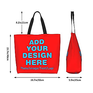 Custom Bags Design Your Own Personalized Tote Bag Add Your Picture Text Image Name Customizable Bag