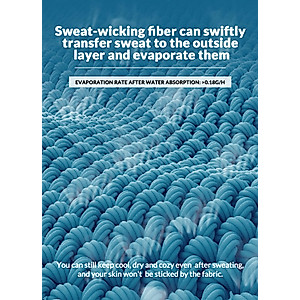 BALEAF Women's Quick Dry Shirts Long Sleeve for Running Hiking Workout UPF50+ SPF Lightweight Pullover Blue Size M