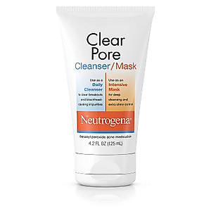 Neutrogena Clear Pore Cleanser/Mask 4.20 oz (Pack of 2)