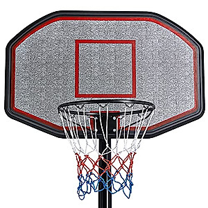Yaheetech Basketball Hoop Indoor Portable Basketball Hoop Basketball Goals Outdoor 10 ft Height Adjustable Basketball Net Stand with 43 inch Basketball Backboard