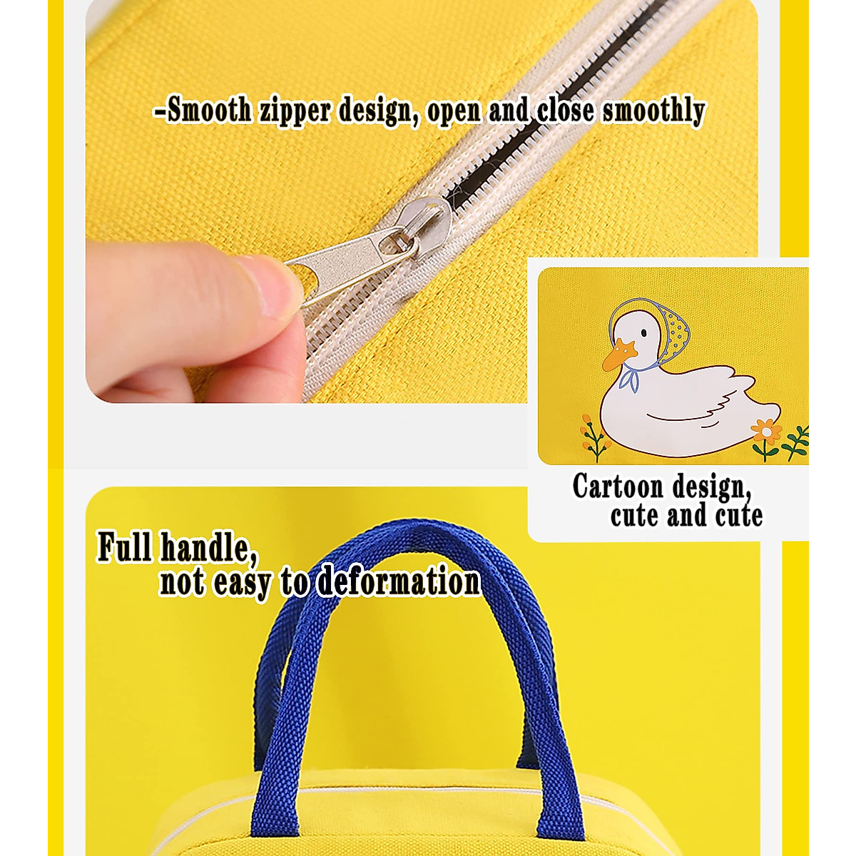 UNMODA Kawaii Lunch Bag for Girls Lunch Box Insulated Cute Lunch Bags for Women Insulated Lunch Box for Kids