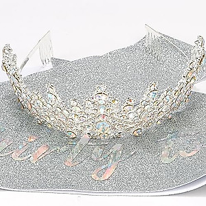 "Talk Thirty to me" Sashes & Tiaras Set 30th Birthday Crowns for Women Birthday Gifts for Girls Birthday Sash for Women Birthday Decorations Set Rhinestone Accessories for Birthday Party Supplies