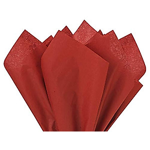 100 Sheets Scarlet Red Tissue Paper for Gift Wrapping, Packaging, Floral, Birthday, Christmas, Halloween, DIY Crafts and More 15" X 20"