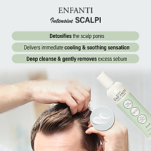 Bioken Enfanti Intensive Scalpi Scalp Cleanser – Cream Type 8 oz Deep Cleanse Soothes Dry Skin Scalp Care Removes Excess Sebum Promote Hair Growth