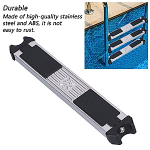 TOPINCN Stainless Steel Pedal Accessory for Swimming Pool Ladder Anti Slip Step Replacement for Spa Hot Spring Escalator