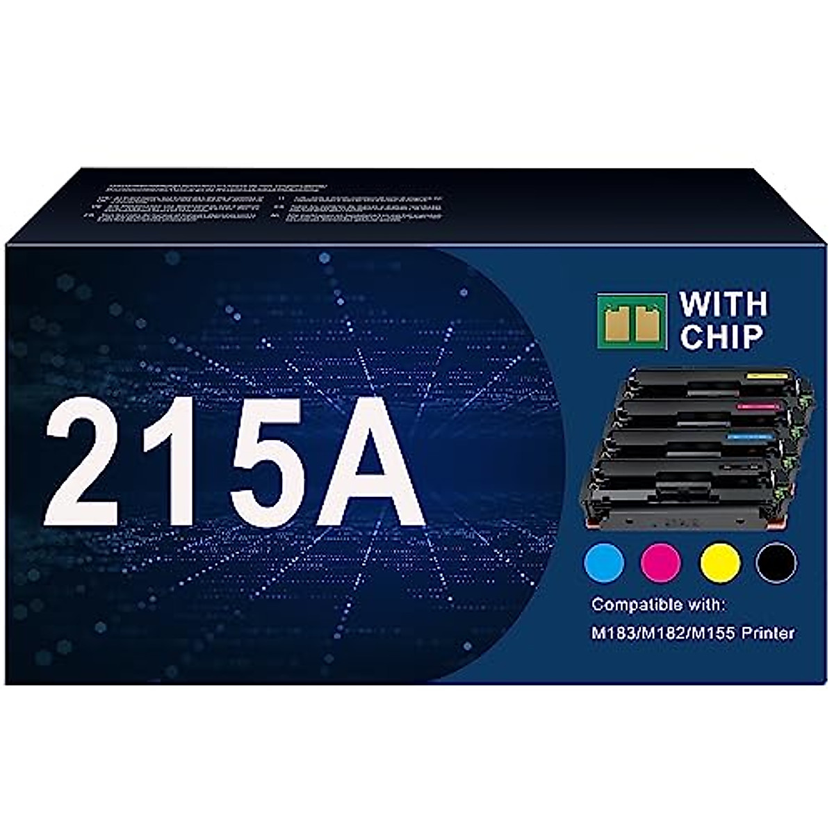 MYTONER 215A Toner Cartridges 4-Pack with CHIP Compatible Toner Cartridge Replacement for HP 215A W2310A W2311A W2312A W2313A for M182nw M183fw M182 M183 M155 Printer (Black, Cyan, Magenta, Yellow)