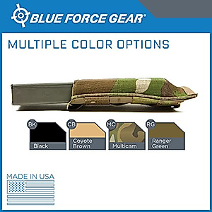 Blue Force Gear MOLLE Mag Pouches, Single Magazine Pouch, Airsoft Magazines Small Pouches - 3.5 x 5.5 x .13 Inches (Ranger Green)