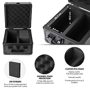 Graded Card Storage Box, Trading Card Case for PSA Graded Pokemon Cards, Sports Card Storage Boxes as PSA Card Holder, Baseball Card Case, Slab Case, Card Case Holder for Trading Cards, PSA Card Case