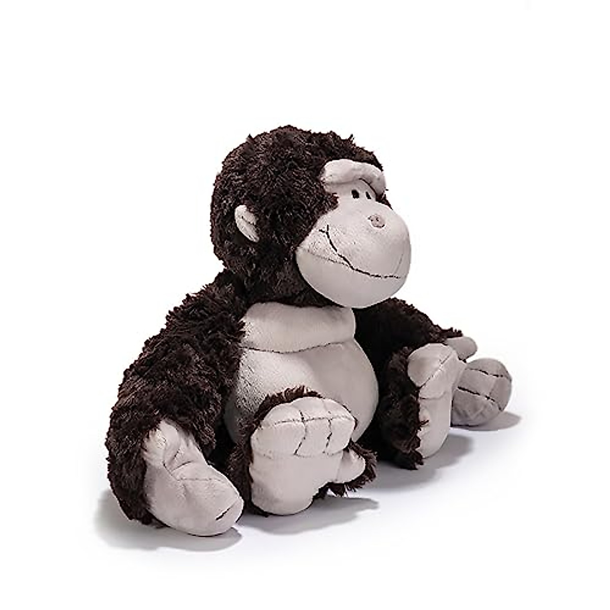 LRUNTEC Cute Plush Gorilla Stuffed Animal, Kawaii Forest Soft Animals Themed Cuddle Doll for Children - 10 inch
