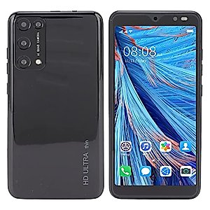 Zyyini Unlocked Cell Phone, 5.45 Inch 2GB RAM 32GB ROM, Android Smartphone Support Face Recognition Dual SIM Dual Standby Mobile Phone for Rino8 Pro(Black)